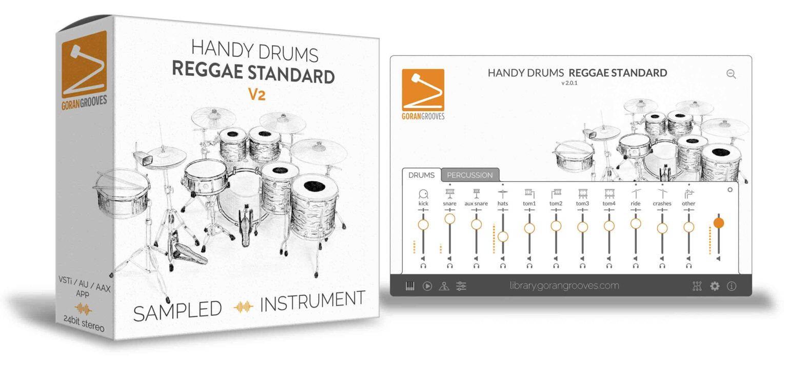 Handy Drums- REGGAE STANDARD v2 | GoranGrooves Library